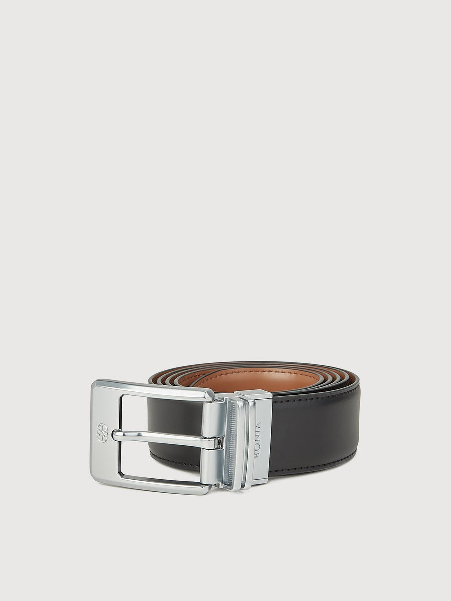 Colt Reversible Leather Belt with Nickel Buckle – BONIA International