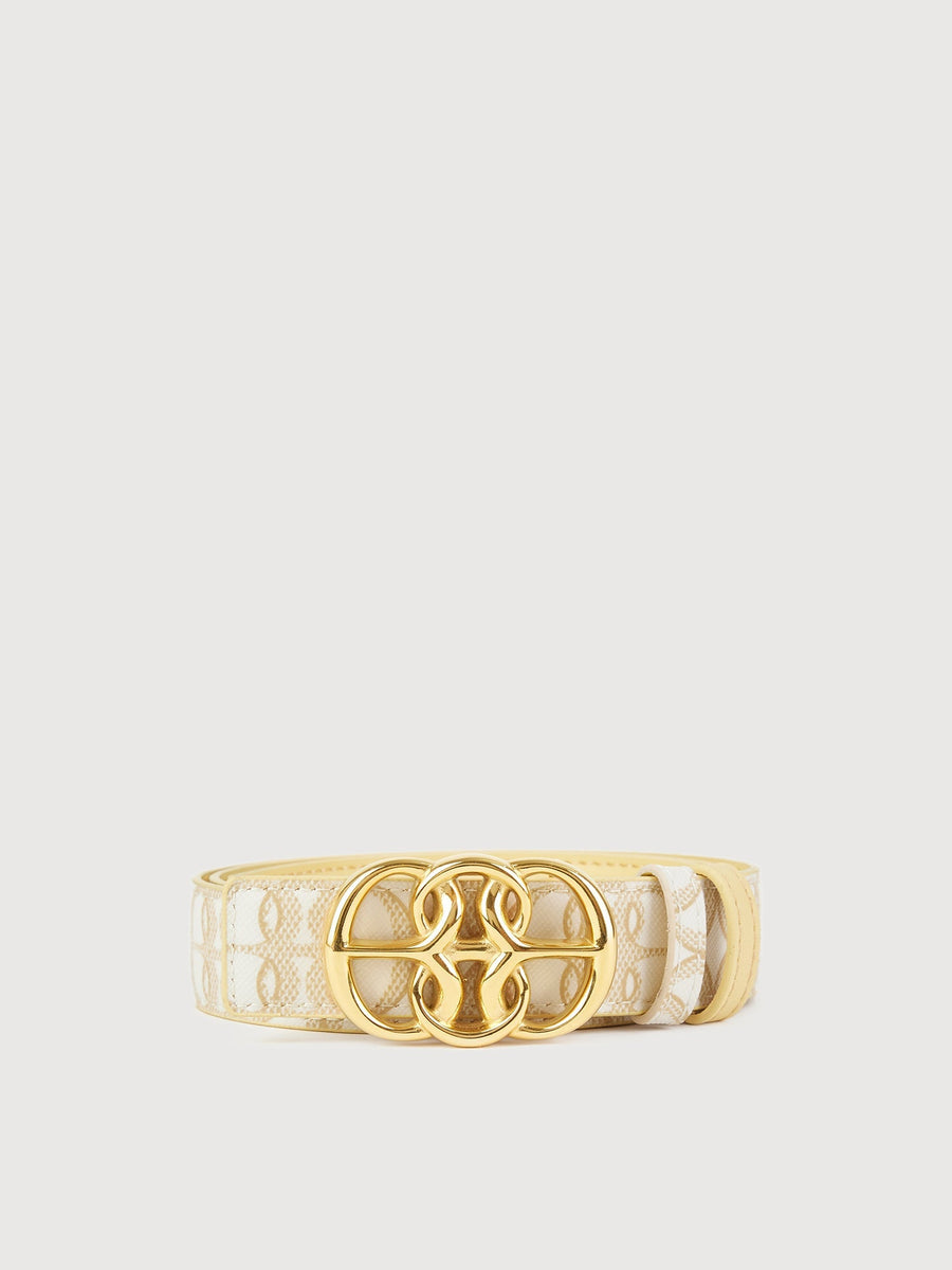Elisa Non-Reversible Belt with Gold Square Pin Buckle – BONIA International