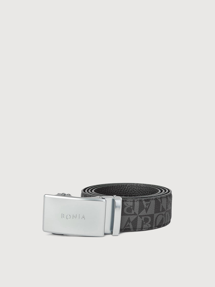 Nello Monogram Reversible Leather Belt with Auto Lock Buckle – BONIA ...